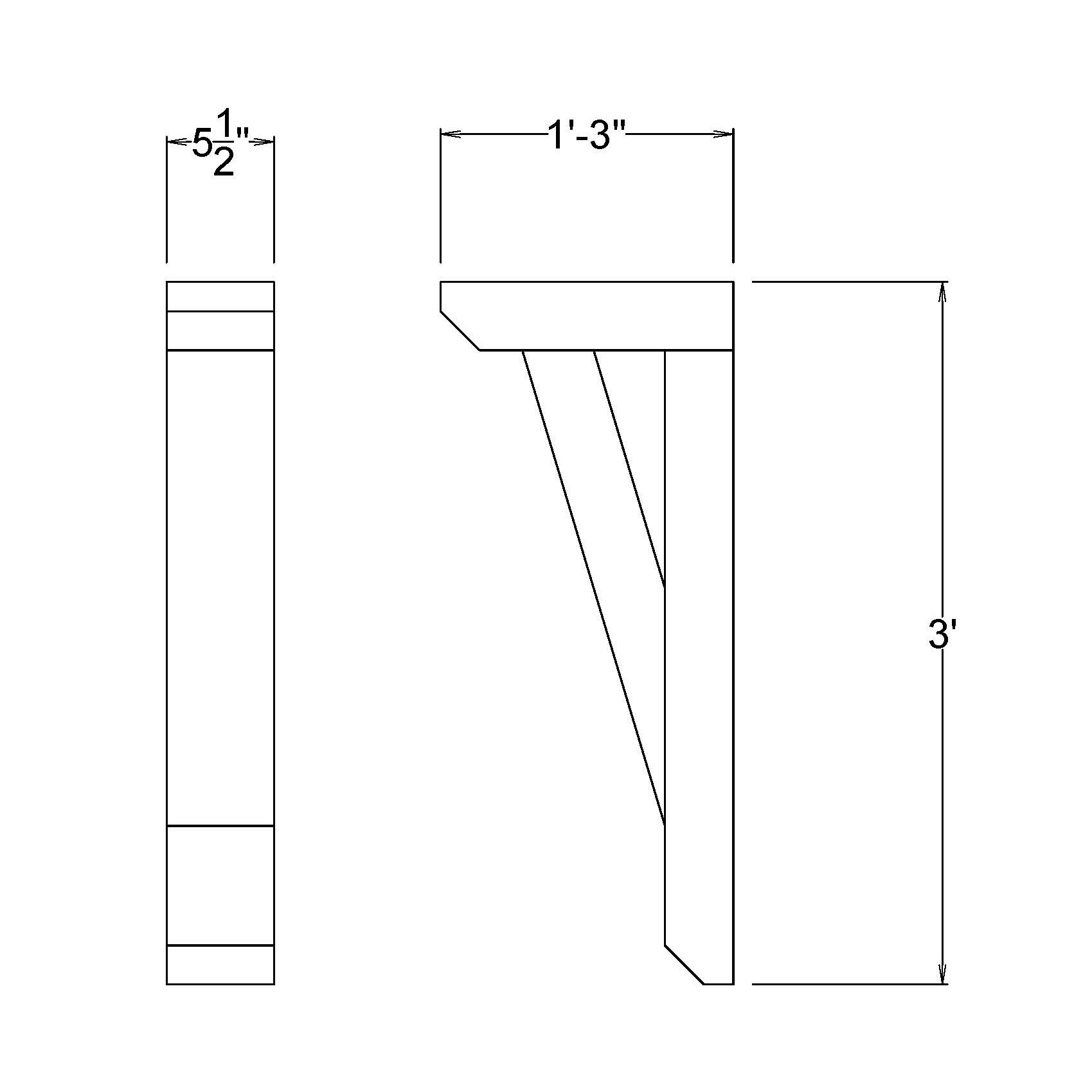 Shop Drawing WEB BRACKET BRKT-005 SQUARE – CE Russell Components